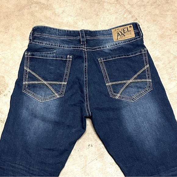 Axel Arigato | Jeans | Tk Axel Mens Athletic Fit Straight Leg Stretch Distressed Blue Jeans 34 X ...